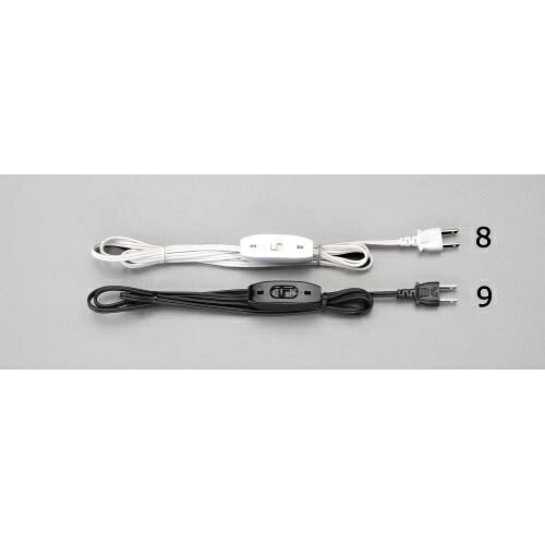 仕様：●コード長さ:全長2m●定格容量:7A 125V AC●回路:単極単投(ON-OFF)●スイッチカラー:ブラック商品画像に関する注意事項：●画像に数字等の情報が入っている場合は、　品番末尾が対象商品の画像となります。
