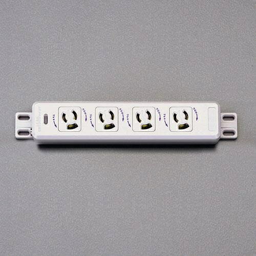 仕様：●メーカー:明工社●型番:MR86940-N●定格容量:15A 125V●適用電線:VCTF2.0mm2×3心VCT2.0mm2×3心●差込口:4●サイズ:249.5×44×25(H)mm●抜け止め防止機構付●機器用コンセントですので...