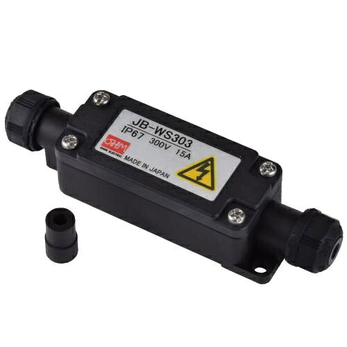 仕様：●メーカー:オーム電機●型番:JB-WS303●用途:防水型中継ボックス●定格容量:15A・300V●極数:3P●サイズ:115(W)×28.2(D)×24(H)mm●適合電線公称断面積:1.25mm2以下●端子ねじ:M3×8フリー端...