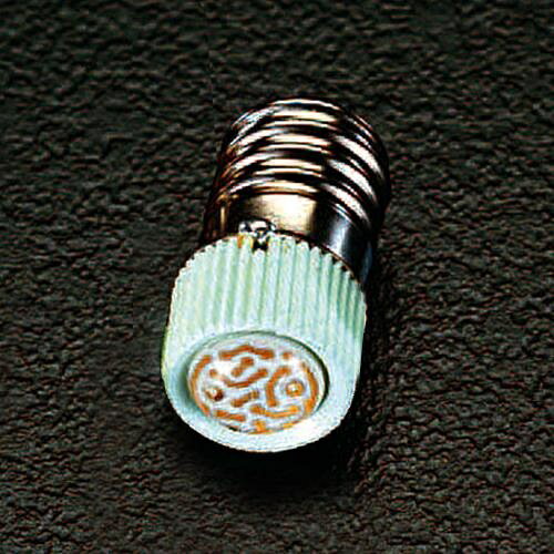 仕様：●ベース形状:E10(エジソンベース)●カラー:グリーン●発光波長:523nm●光度:45mcd●消費電流:3.4mA●動作温度:-20~50°C●使用電圧:100V AC/DC●入力電圧:110VAc(絶対最大定格)●全長:25mm...
