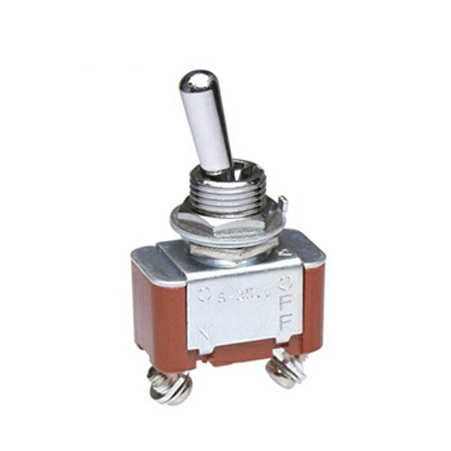 仕様：●メーカー:NKKスイッチズ●型番:S-301T●接点容量:15A 125V AC6A 250V AC20A 30V DC●極数:単極単投●スイッチ特性:ON-OFF●操作部形状:レバー形●端子部形状:ねじ端子●パネル取付方法:ねじ取...