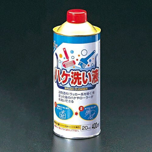 仕様：●メーカー:アサヒペン●用途:・ペイントうすめ液でうすめる塗料を塗ったあとのハケの洗浄に・ローラーバケの洗浄に・水性塗料を使った後のハケの洗浄と固化防止に 等●内容量:400ml●使用量:40mm程度の刷毛の場合:約20ml●成分:有...