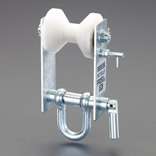 仕様：●メーカー...スリーエッチ●型番...PR250BK●使用荷重(t)...0.25●適用パイプ径(mm)...35~60●重量(kg)...0.82●材質...本体:スチールローラー:ナイロン●全長...180mm●取付方法...折...