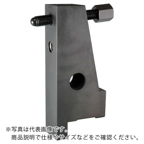 特長：機械テーブルのT溝に差し込み、位置決めや平行出し、クランプ作業などに使用できます。クランプ方向に対し5°低く傾けておりますので加工物浮き上がり防止になります。用途：加工物側面からの位置決めや平行出しに。仕様：幅(mm)：49奥行(mm...