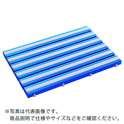 特長：滑り止め付き、抗菌剤入りで強度がある丈夫なスノコです。（完成品出荷）用途：ロッカールーム、シャワー室など。仕様：色：青サイズ長辺(mm)：1800サイズ短辺(mm)：600厚さ(mm)：48長さ(mm)：1800材質／仕上：本体：硬質...