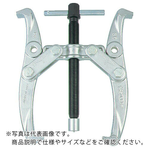 特長：機械や自動車の解体修理におけるベアリング、プーリ、ギヤなどのあらゆる引き抜き作業に最適です。スチールボール入りアダプタにより、摩擦抵抗を大幅に軽減します。(G-3を除く)ギヤ・プーリ引き抜き専用工具です。仕様：適合プーリ(mm)：80...