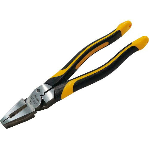 特長：刃長が長いのでVA線＜VVF＞（φ2.6mm×3芯）が1回で切断できます。端子の圧着が行えます。また、電線の脱皮穴も付いています。用途：電気工事関連。鉄線・銅線・VA線等の切断作業。仕様：全長(mm)：200切断能力(mm)鉄線：φ3...