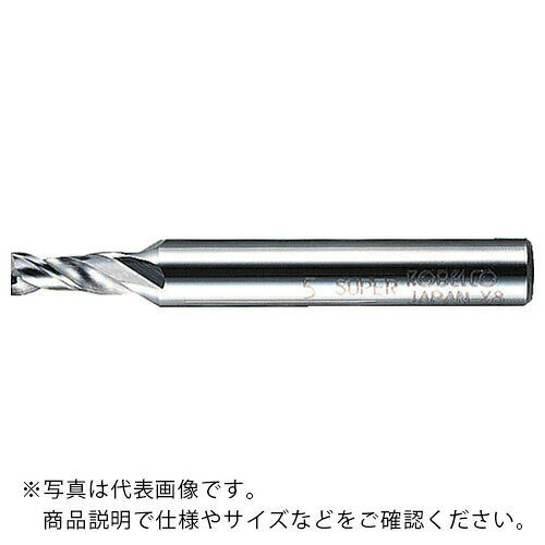 特長：アルミニウム合金など溶着や切りくずづまりの発生しやすい軟質材の溝切削、肩削り、穴あけ加工に最適なエンドミルです。銅電極にも優れた切れ味を発揮します。用途：被削材:アルミニウム合金。仕様：刃数ZEFP(枚)：2切削径DC(mm)：6最大...