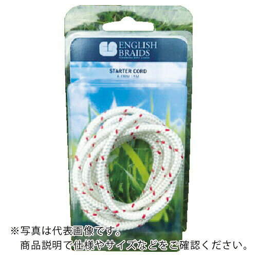 特長：品質の高いナイロンを使用しています。耐熱性も備えており、摩擦に強くねじれにくいロープです。肌触りが良く、少し伸縮性があります。用途：あらゆる農業機械、建設機械などのエンジン始動用に。シート等の固定、結束に。仕様：色：白/赤線径(mm)...