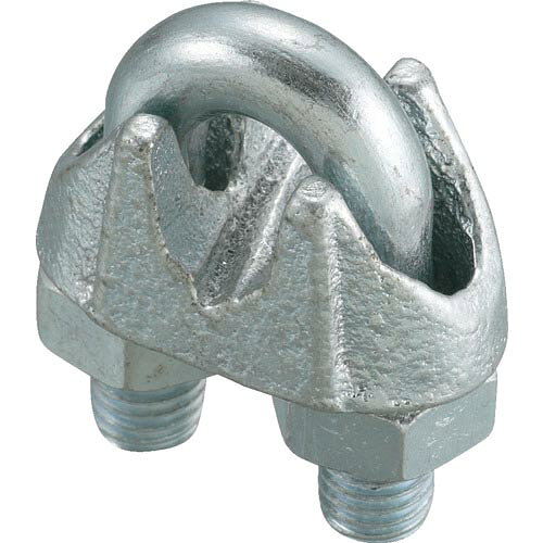 特長：ワイヤを現場加工できます。1袋2個入りの徳用タイプです。用途：ワイヤロープと品物との連結に。仕様：適合ロープ径(mm):9.0ねじ径:W3/8A(mm):40B(mm):41.8D(mm):23.5材質／仕上：本体:可鍛鋳鉄Uボルト・...