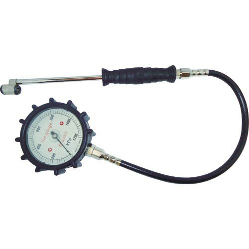 特長：タイヤの空気圧測定に適しています。光る蓄光目盛(PAT)を採用しています。測定型の普及版です。用途：タイヤの空気圧の測定に。仕様：測定範囲(kPa)：60〜1200最小目盛(kPa)：20全長(mm)：816幅(mm)：110高さ(m...