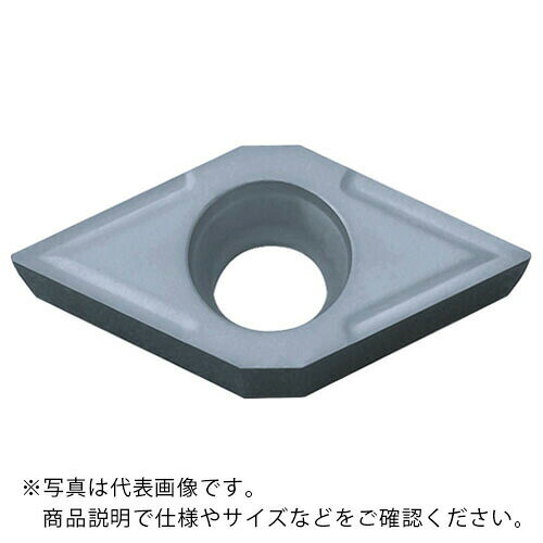 特長：鋼の仕上げ加工から荒加工まで広範囲に対応できるサーメット材種です。用途：旋削加工用。被削材：鋼。仕様：チップ形状：ひし形55°厚さ(mm)：2.38ノンコート呈色：輝灰色全周ブレーカ：中切削G級材質／仕上：サーメット