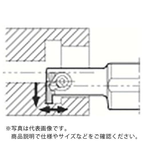 特長：浅溝タイプです。用途：小内径溝入れ用。仕様：適合チップ：GV-Bクランプオン方式