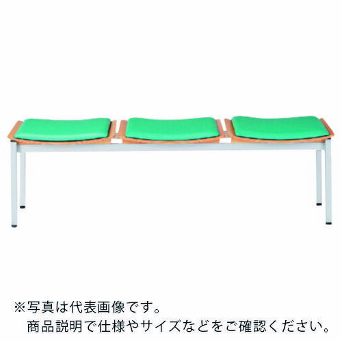 特長：スペースの有効活用に最適なバックレス仕様のラウンジチェアです。仕様：張地：ビニールレザ座面色：パステルブルー色：パステルブルータイプ：背無し幅(mm)：1480奥行(mm)：490高さ(mm)：430座高(mm)：430脚部色：シルバ...