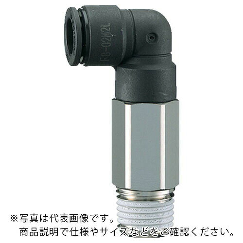 特長：PBT樹脂を採用し、スパッタ等の延焼事故を防止。空気圧汎用型継手では初の軽量化を実現。仕様：適合チューブ外径D(mm)：10接続口径：R3/8六角対辺(mm)：17流体温度(℃)：-5〜60℃(空気)、5〜40℃(水)使用流体：空気、...