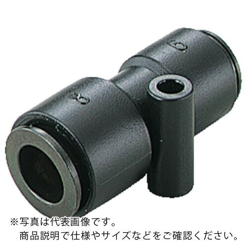 仕様：使用流体：空気使用圧力：1MPa使用温度範囲(℃)：-5〜60適合チューブ外径D1(mm)：8適合チューブ外径D2(mm)：10材質／仕上：本体:ポリアセタール（POM）シールゴム:ニトリルゴム（NBR）　●代表画像について 商品によ...