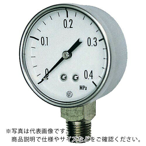 特長：小型機器の圧力測定用、あるいは空圧機器の圧力測定用に使用される圧力計であり、機器全体の小型化に役立ちます。仕様：圧力レンジ(MPa)：0〜2.0最小目盛(MPa)：0.100精度：±3% FS接続部サイズ：R1/4(PT)ケース形状：...