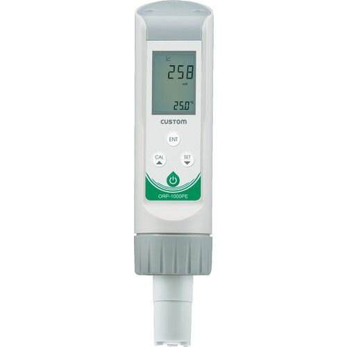 特長：大型液晶によるORP（酸化還元電位）値、温度の同時表示が可能です。測定値が安定した後に、測定値をホールドするオートロック機能付きです。バックライト機能付きです。用途：工場排水、貯水槽や河川水の水質調査に。仕様：幅(mm)：40奥行(m...