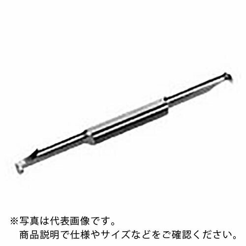 特長：小径内の内径加工を高品位に行うことができます。2つの切刃で経済的です。用途：内径溝加工用。仕様：最小加工径：7刃幅：2最大みぞ深さ：2ホルダ寸法(mm)Re：0.10D4：7全長：85L10：26L2：8三菱　内径旋削用ステッキィ　C...