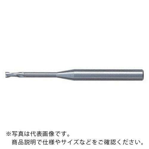 特長：樹脂加工用ロングネックエンドミルです。首部のアンダーカット処理により深溝形状の加工に最適です。用途：対応被削材:アルミ合金、銅、樹脂仕様：刃径(D)：1.6刃長(L)：3.2全長(L)：50シャンク径(d)：4ねじれ角30°ISO14...