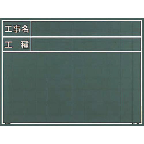 特長：チョークののりが良い滑らかな表面です。光の反射を抑えた塗料で撮影の失敗を防ぎます。反り、割れの生じにくい耐久性に優れた黒板です。用途：現場写真工事記録用。仕様：縦(mm)：450横(mm)：600表示内容：工事名・工種板面色：グリーン...