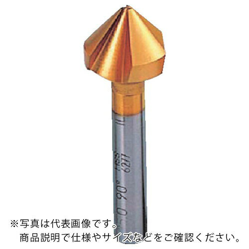 特長：二次バリが出にくく耐久性があるので効率的な作業ができます。用途：被削材:鋼・合金鋼・ステンレス・銅合金・アルミニウム合金。機械作業でも手作業でも。さら座ぐり。面取り。バリ取り。仕様：有効刃径(mm)：16.5先端径(mm)：3.2全長...