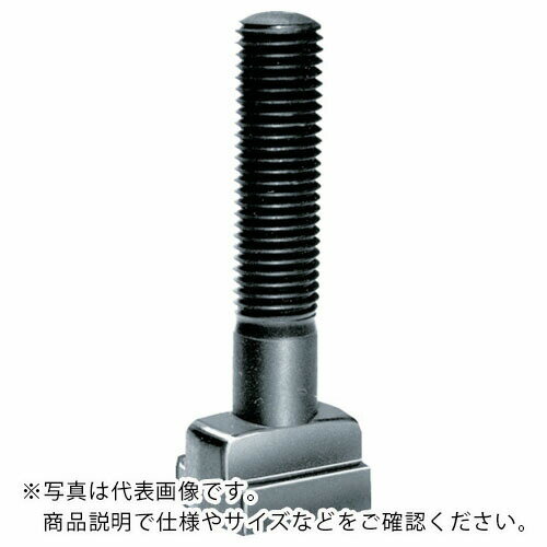 特長：テーブルT溝と同じサイズのボルト径が使用できます。炭素鋼を精密型鍛造した特殊ボルトです。用途：クランプ（治工具）をテーブルへの固定に。仕様：T溝幅(mm)：24ねじ寸法：M24H(mm)：200精密型鍛造した特殊ボルトねじ長さ：ボルト...