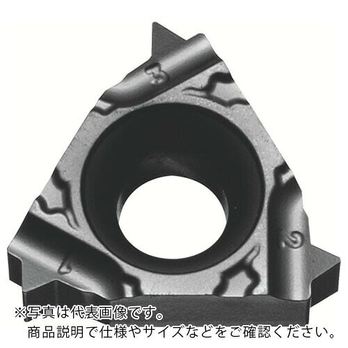 特長：内径ねじ切り加工用チップです。用途：内径ねじ切り加工用。仕様：適合ホルダ：SINR-11型内径　管用テーパねじ【Rc(PT)(BSPT)】被膜構成：TiAlN呈色：灰紫色TFシリーズ：高品位金型仕様材質／仕上：PVDコーティング