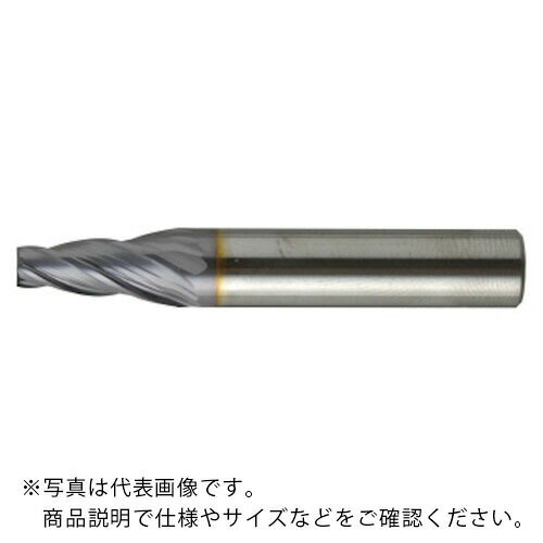 特長：テーパー半角参30′〜7°までバリエーション豊富なテーパーエンドミルです。用途：炭素鋼、合金鋼、プリハードン鋼、焼入れ鋼(〜55HRC)、鋳鉄、銅（湿式）仕様：刃径(φD)：5刃長(l)：20全長(L)：60シャンク径(φd)：8ユニ...