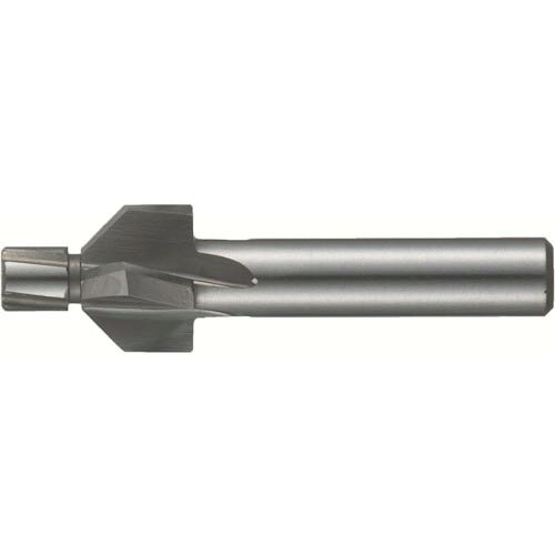特長：皿小ねじの沈め穴加工をするフライスです。用途：被削材:炭素鋼、合金鋼、工具鋼、鋳鉄、非鉄金属、アルミ合金。仕様：外径(mm)：18.5案内径(mm)：8.2全長(mm)：69シャンク径(mm)：10適合皿小ねじ：M8皿小ねじ用材質／仕...