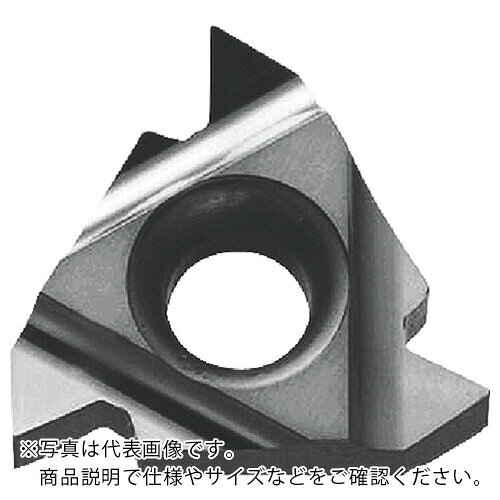 特長：内径ねじ切り加工用チップです。用途：内径ねじ切り加工用。仕様：適合ホルダ：SINR-11型被膜構成：TiAlN呈色：灰紫色材質／仕上：PVDコーティング