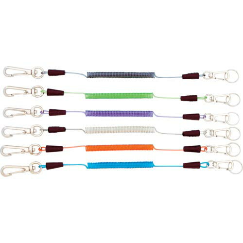 特長：ステンレスワイヤとウレタンコードを一体成形しているので中でワイヤがずれたりせず丈夫です。スケルトンカラーなのでワイヤが見え安心感があります。用途：高所作業時の工具落下防止用。仕様：色：レッド芯径(mm)：0.3コード径(mm)：2自然...