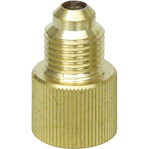 特長：手締めタイプです。用途：異径の接続口の接続に。仕様：品名：1/4×5/16異径アダプタ手締め(メス×オス)接続サイズ：1/4インチメス×5/16インチオス材質／仕上：本体：真鍮シール：合成ゴム　●代表画像について 商品によっては、代表...