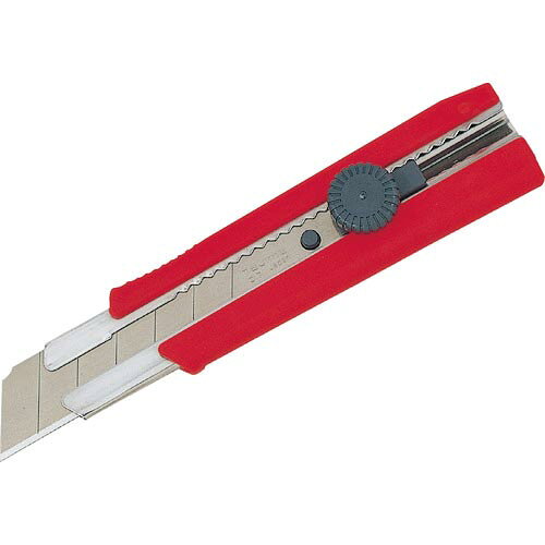 特長：強力ネジ式ロックです。滑りにくいエラストマー樹脂製グリップを採用しています。特厚ブレードホルダー(1mm厚)を採用しています。刃が滑り出ないピッチ送り方式を採用しています。用途：超厚物切断用カッター仕様：全長(mm):170刃厚(mm...