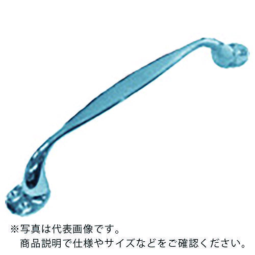特長：デザインに優れた握りやすいハンドルです。用途：産業機械、キャビネット用。仕様：全長(mm)：132全高(mm)：26径(mm)：13取付ピッチ(mm)：118穴径(mm)：3.5色：クローム2穴ピッチ(mm)：9B1(mm)：22材質...