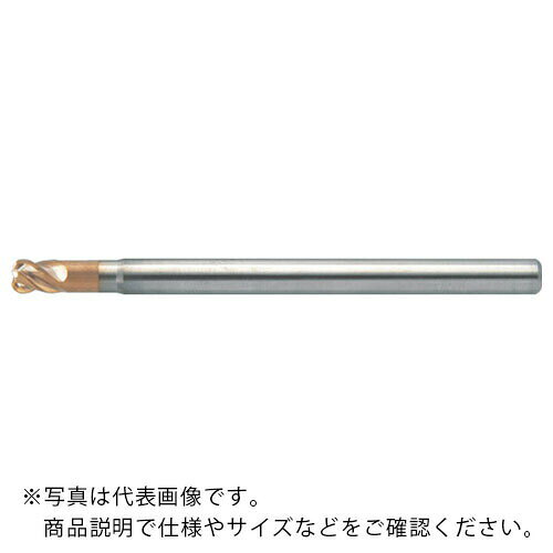 特長：コーナRサイズの最適化により、通常よりも大きなピックフィードでの加工を実現しました。シームレスラジアス形状です。65HRCまでの高硬度材も加工可能です。外径公差:0/-0.02(D≦6)、-0.01/-0.03(D≧8)です。全長を短...