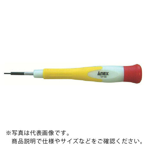 特長：エラストマー樹脂ハンドルの強力タイプです。トルク伝達率が高いヘクスローブ(6つ溝)ネジ用ドライバーです。ハンドル前半は早回ししやすい小径グリップ、後半は力が入れやすい断面四角形状グリップで使い易いです。ネジにピッタリフィット、高精度ブ...