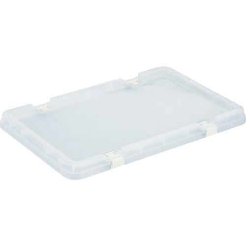 特長：簡単なロック式フタです。透明なので内容物の有無がわかります。仕様：適合コンテナ：ST-28B、ST-36B、ST-54B色：透明外形寸法(mm)間口：604外形寸法(mm)奥行：403外形寸法(mm)高さ：39適合本体：ST-28B、...