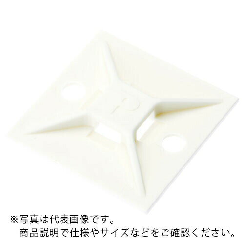 特長：束線を結束バンドを利用して効率よく固定できます。M3ねじ止めタイプです。用途：電線の配線、固定に。仕様：色：ホワイト縦(mm)：28.4横(mm)：28.4高さ(mm)：4.1使用結束バンド幅(mm)：2.3〜4.8ねじ穴径(mm)：...
