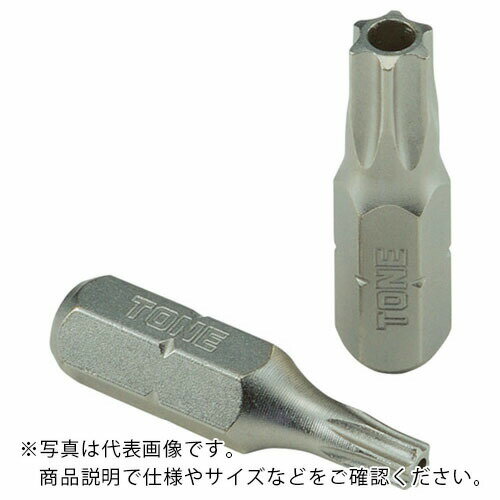 特長：差込角6.35mmのT型トルクス［［R下］］ビット(いじり防止タイプ)です。仕様：全長(mm)：25セット内容：BT-T7H×3個先端規格：T7材質／仕上：構造用鋼　●代表画像について 商品によっては、代表画像を使用している場合がござ...