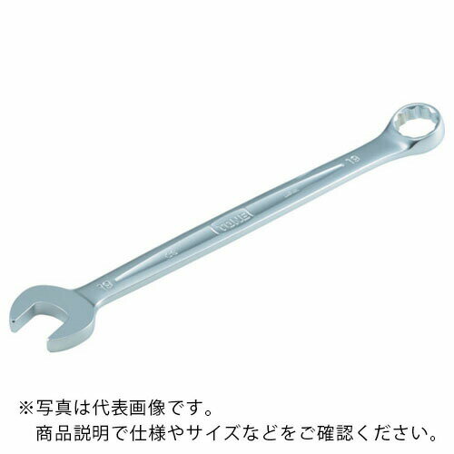 特長：スパナのスピードとめがねレンチの強さを兼ね備えています。仮締めをスパナ側で、本締めはめがね側で行える1丁2役の機能工具です。めがね部の柄の曲がり角度15°です。グッドデザイン賞受賞品です。モデルチェンジで、さらに使いやすくなった手に馴...