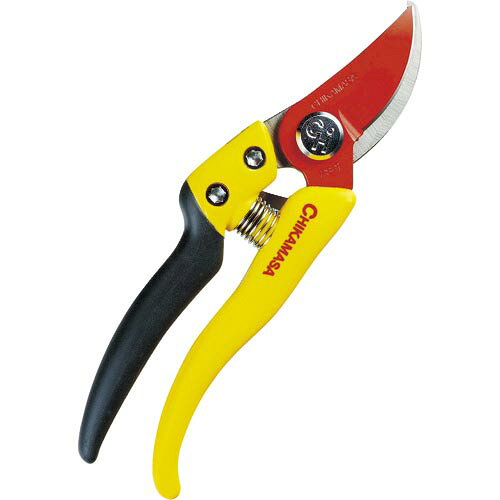 特長：ソフトクッションで手の衝撃を吸収します。ワンタッチストッパーにより、親指だけで開閉できます。ヤニが付きにくいフッ素加工刃です。グリップはガラス繊維入り樹脂で強く、またゴム質の樹脂も施しているので手が滑らず手によくなじみます。手の小さい...