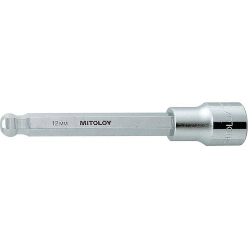 特長：ボールポイントタイプです。差込角12.7mm用です。用途：作業における六角穴付ボルトや止めネジなどの締めゆるめ用に。仕様：差込角(mm)：12.7対辺寸法(mm)：6ビット長さ(mm)：100全長(mm)：137対辺(mm)：6材質／...
