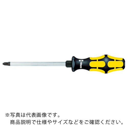 特長：スパナなどで強力に締め付けられるボルスター付です。特殊なグリップ形状により、つかみやすさとフィット感を実現しています。ハンドルの上部にサイズ表記があり、一目で分かります。打撃可能な貫通ドライバーです。仕様：刃先：［［＋］］No.3軸長...