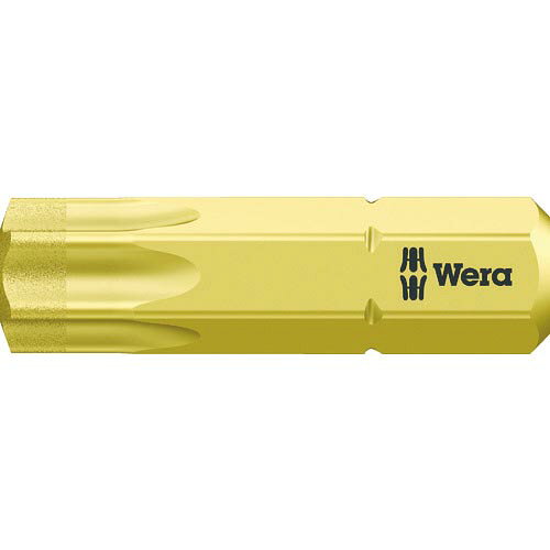 特長：専用のビットホルダ(053923)と併用することで、3つのトーション(トライトーション)が作用し、ビットの長寿命化を実現しています。ダイヤモンドコーティングにより、食いつき性と寿命が向上したビットです。仕様：刃先：T40全長(mm)：...