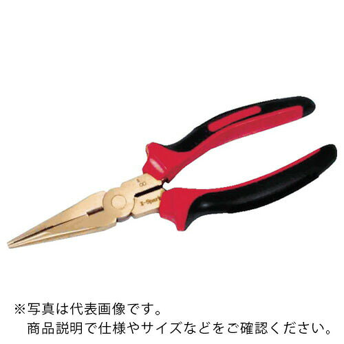 特長：摩擦や衝撃を加えても火花が出ない工具です。無発火性の他、非磁性や耐蝕性にも優れています。用途：化学工業、石油、製鉄、ガス産業、爆薬製造工場、造船所、航空業界、船舶搭載用、火力発電所、製薬工場、アルミ精製所、製粉工場、医療機器メンテナン...