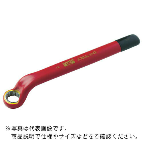 特長：使いやすい60°オフセット仕様です。安全を目視で確認できるセーフティーサイン付です。耐電圧試験済みです。仕様：二面幅寸法(mm)：12全長(mm)：180厚さ(mm)：81000V絶縁仕様欧州規格EN60900適合品材質／仕上：皮膜部...