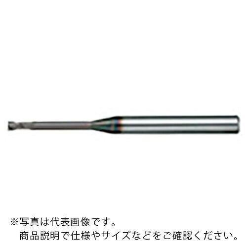 特長：高硬度材の直彫り加工に最適な無限コーティングプレミアム 2枚刃ロングネックスクエアエンドミルです。用途：被削材:調質鋼、焼入れ鋼、チタン合金。金型及び部品の切削加工。仕様：切削径DC(mm)：0.2最大切込みAPMX(mm)：0.15...