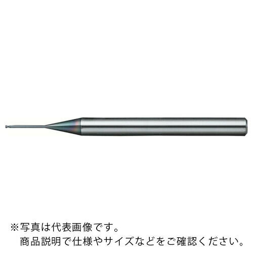 特長：高硬度材の直彫り加工に最適な無限コーティングプレミアム 2枚刃ロングネックラジアスエンドミルです。用途：被削材:調質鋼、焼入れ鋼、チタン合金。金型及び部品の切削加工。仕様：切削径DC(mm)：0.5コーナ半径RE(mm)：0.1最大切...