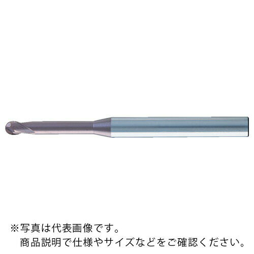 特長：狭くて深い加工に適した首逃げタイプです。低速から高速まで深彫り精密3次元加工に対応します。用途：被削材:炭素鋼、合金鋼、ステンレス鋼、調質鋼、焼入れ鋼(〜55HRC)。金型および部品の切削加工。仕様：ボール半径(mm)：1.5首下長(...